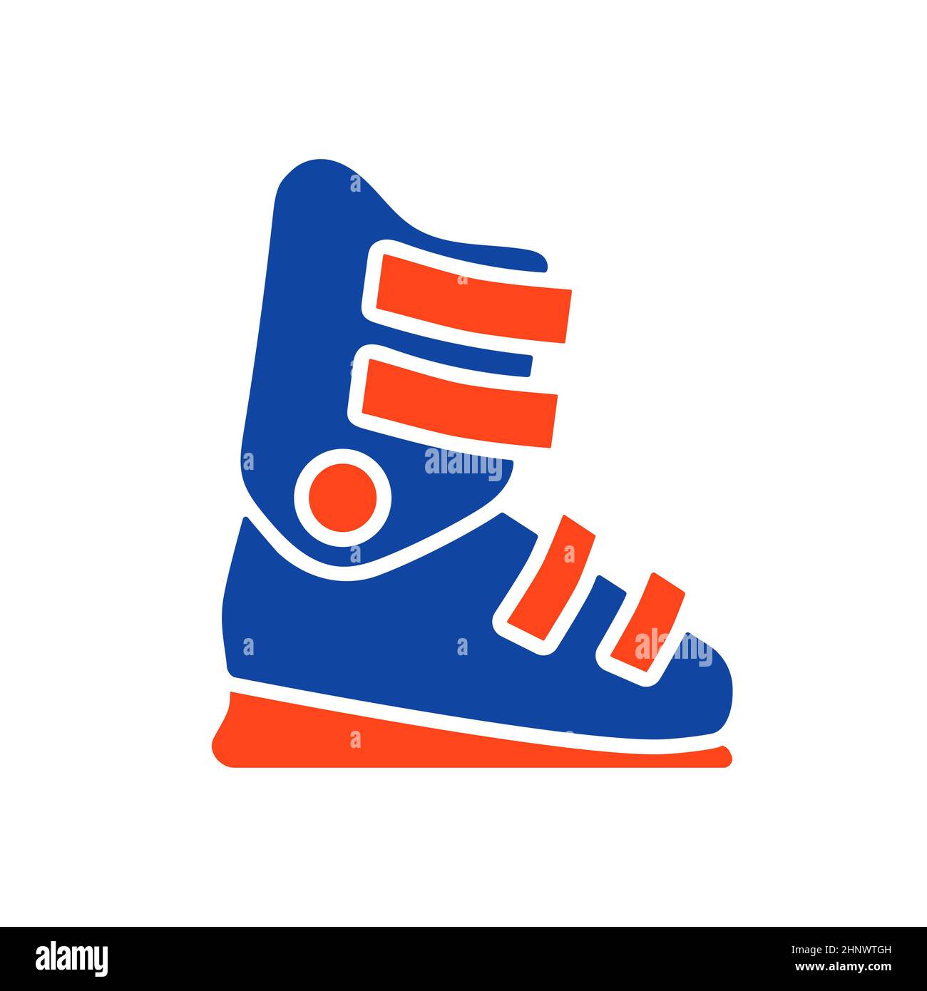 Ski boots vector glyph icon. Winter sign. Graph symbol for travel and ...