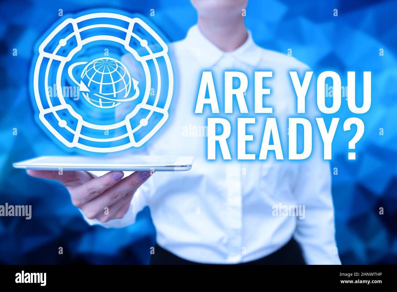 Conceptual display Are You Ready Question, Conceptual photo used ...