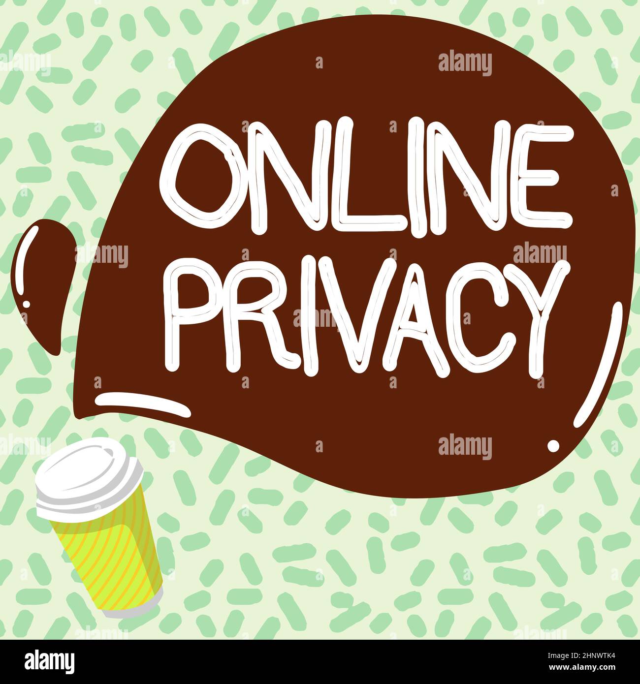 Text sign showing Online Privacy, Business approach Security level of ...