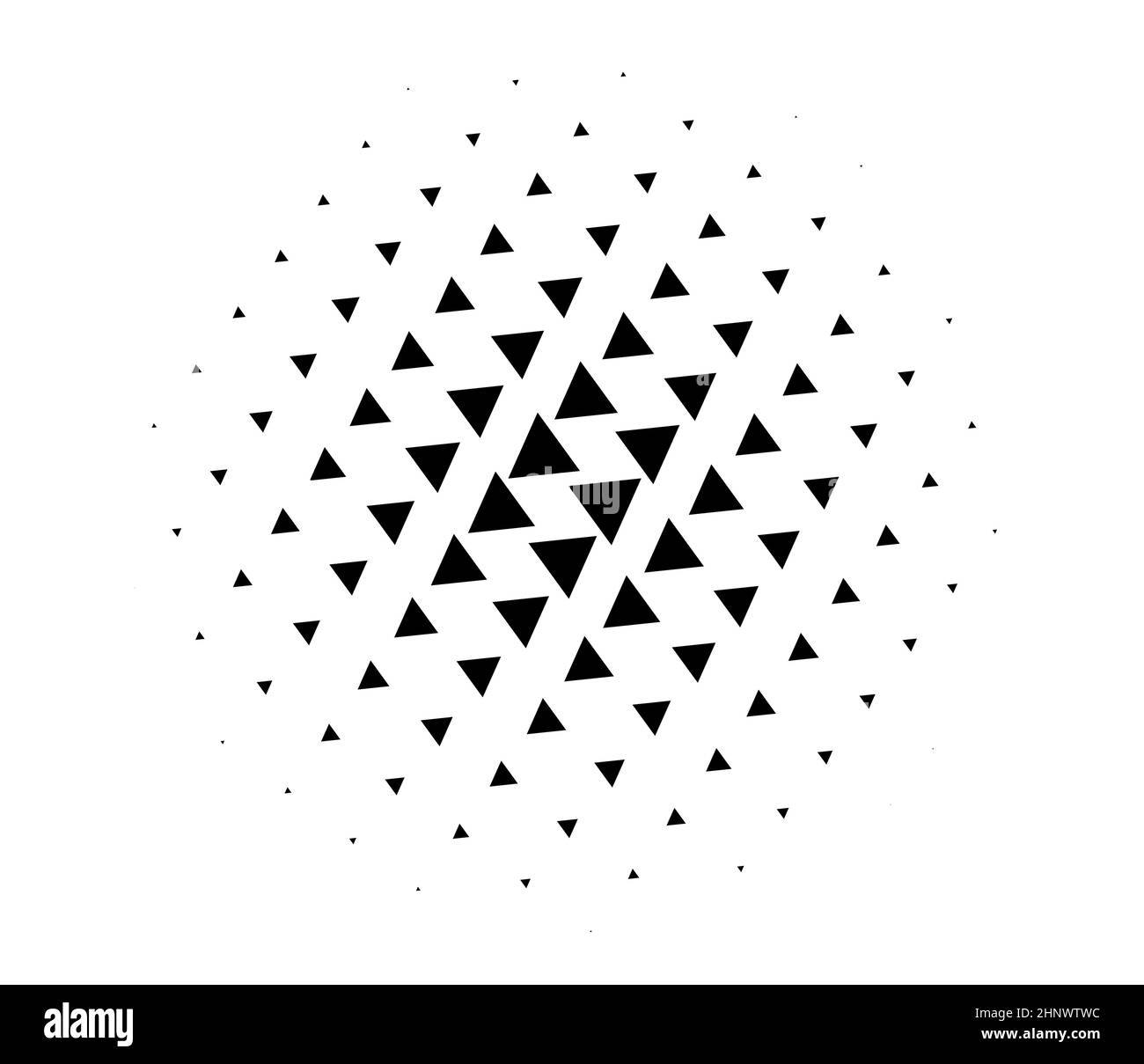 Triangle Halftone Texture Pattern Geometric Angular Vector Design Element Illustration