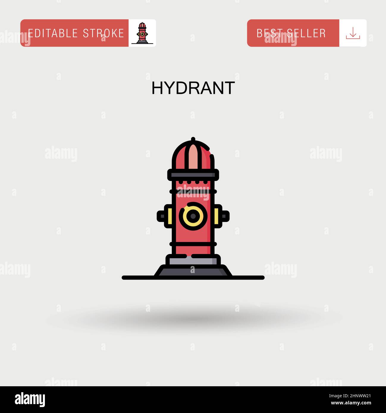 Hydrant Simple vector icon Stock Vector Image & Art - Alamy