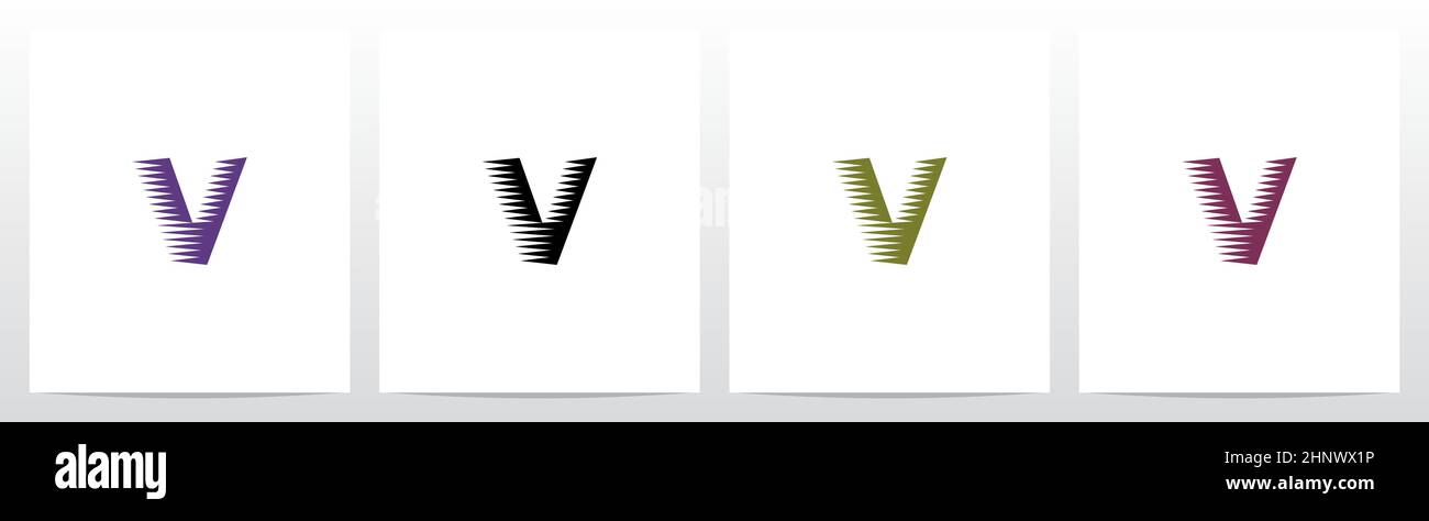 Microphone On Letter Logo Design V Stock Vector Image & Art - Alamy