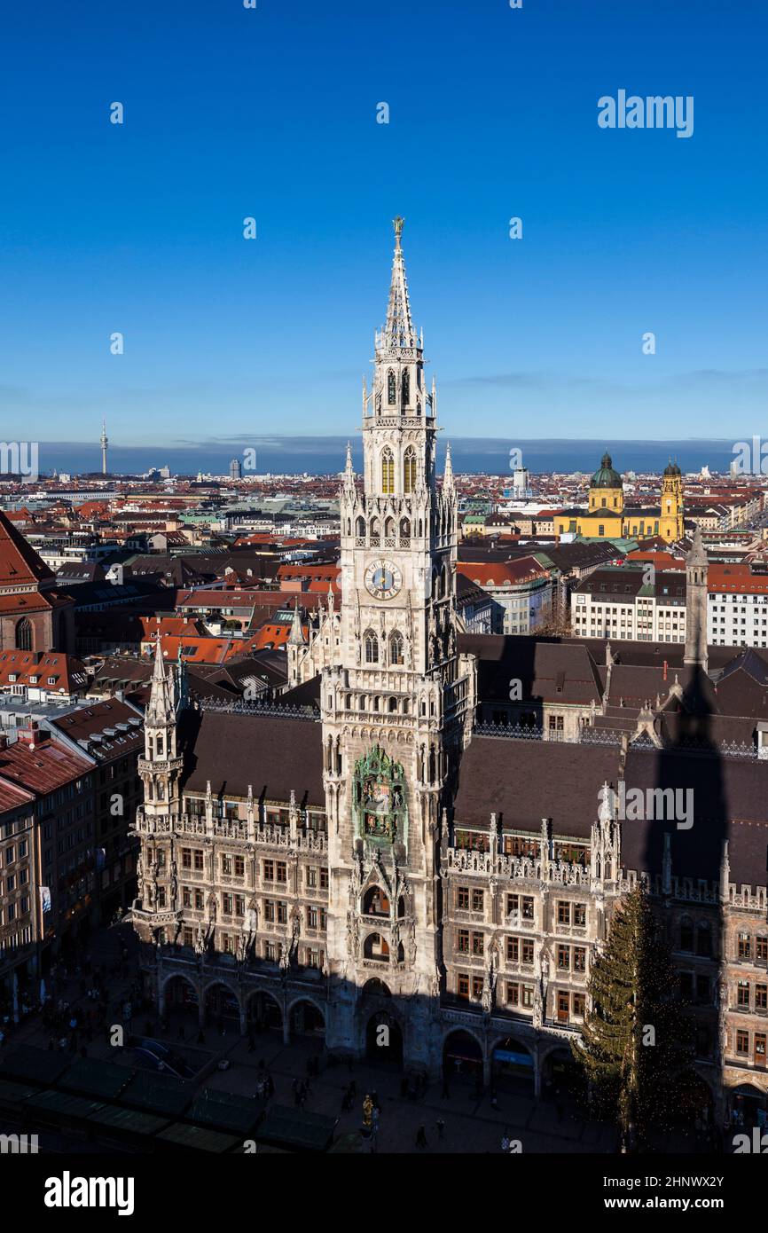 aerial of Munich in beautiful weather Stock Photo - Alamy