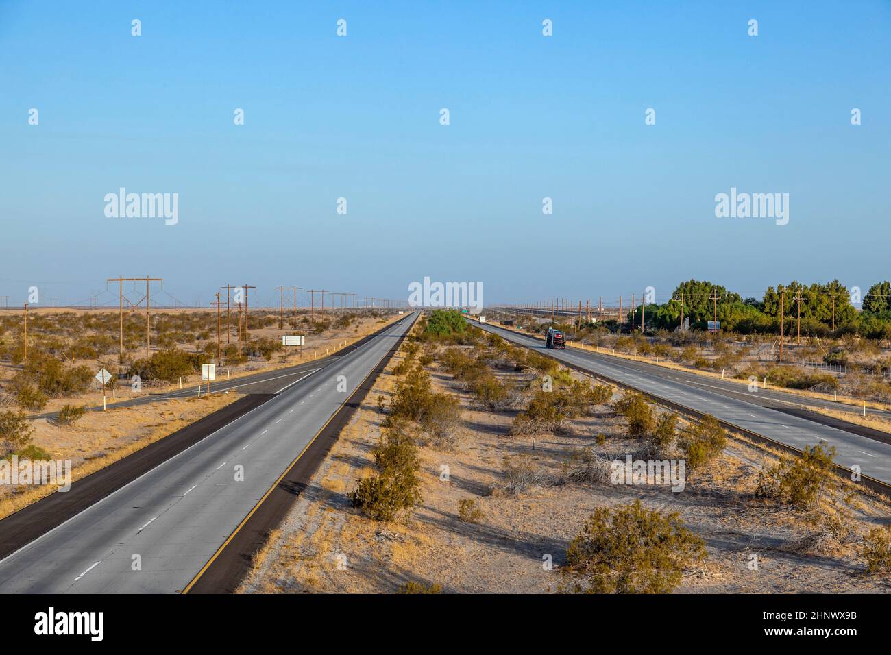 highway interstate 8 in the desert area of Arizona Stock Photo - Alamy