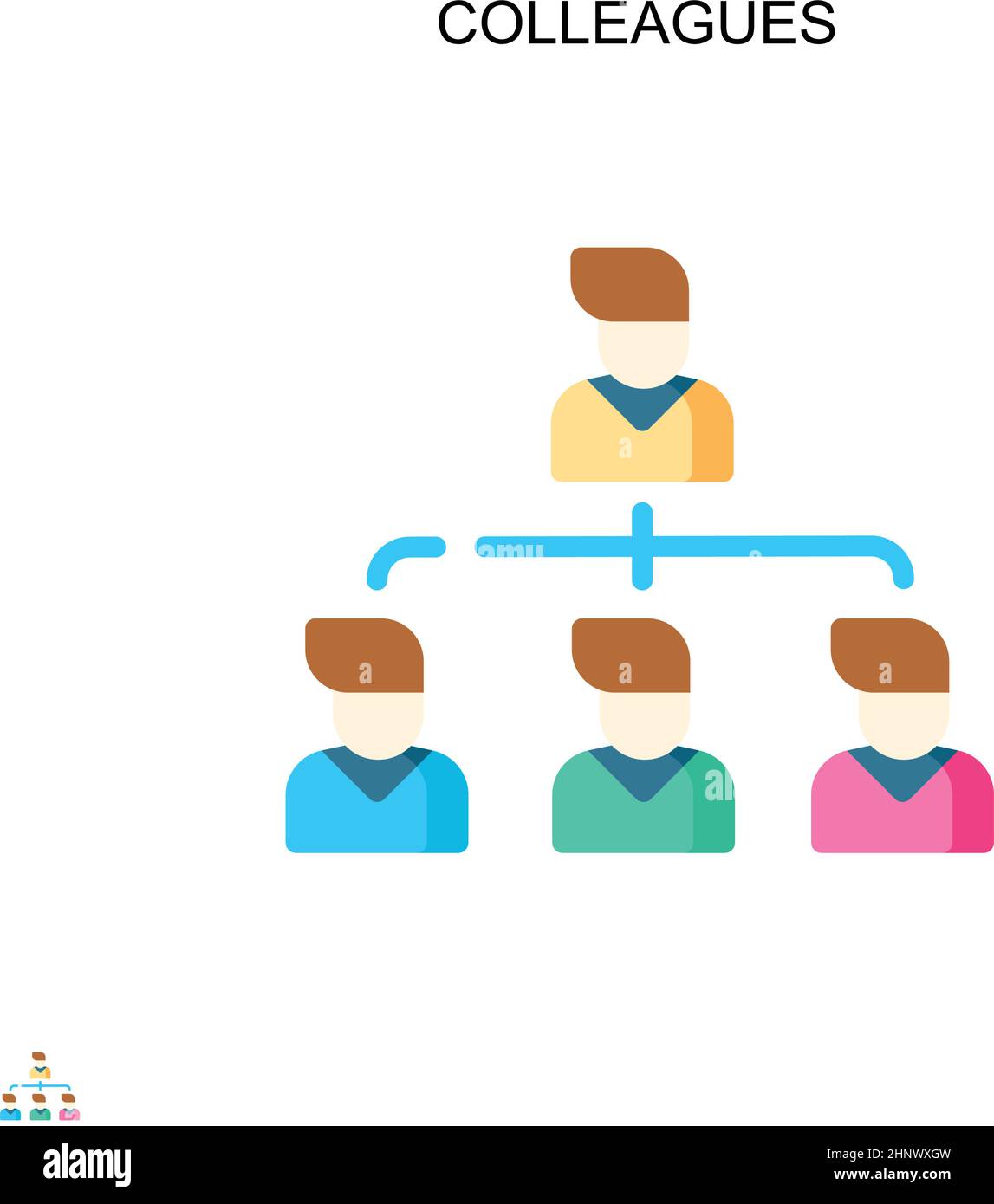 Colleague help Stock Vector Images - Alamy