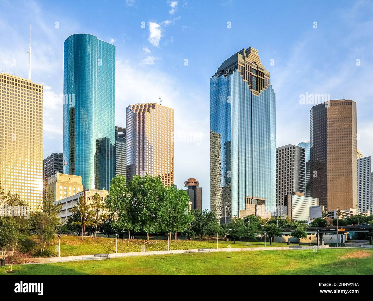 Skyline of Houston, Texas in daytime Stock Photo - Alamy