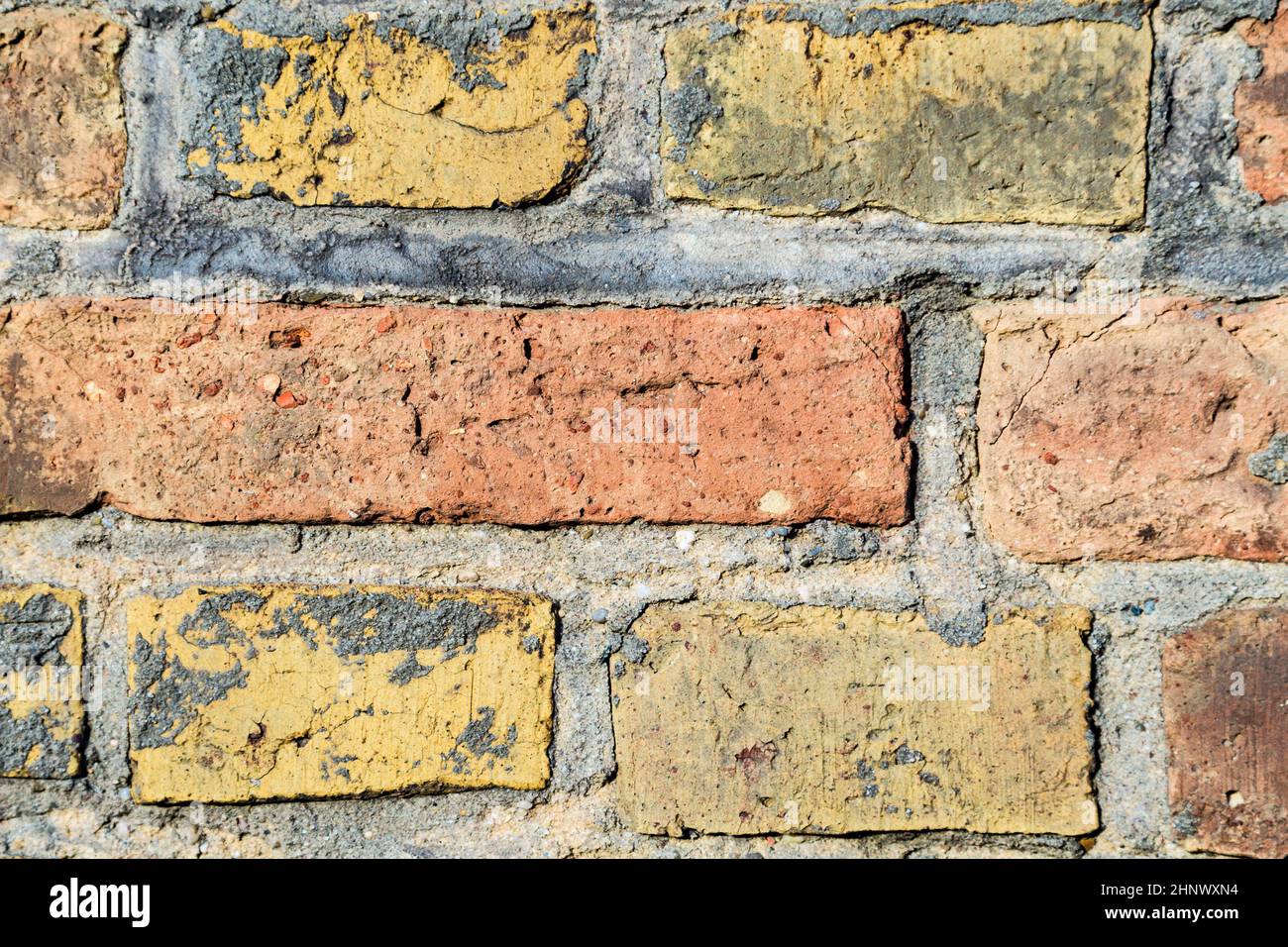 harmonic pattern of brick wall structure in red Stock Photo - Alamy