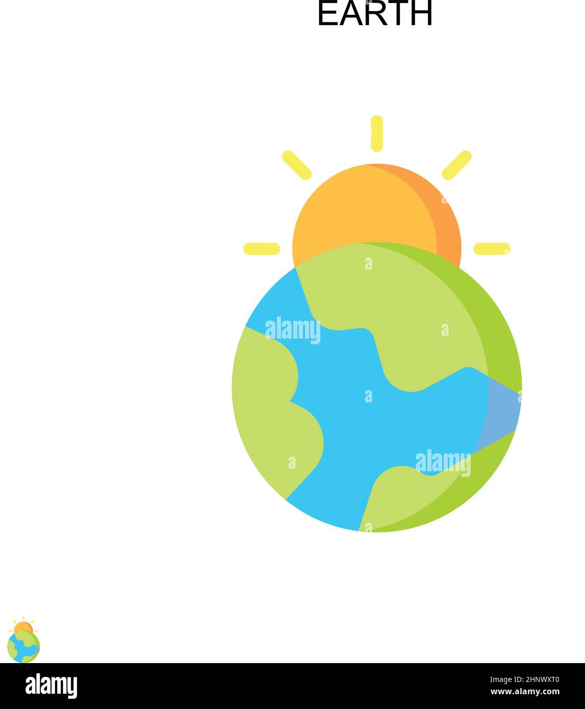 Earth Simple vector icon. Illustration symbol design template for web ...