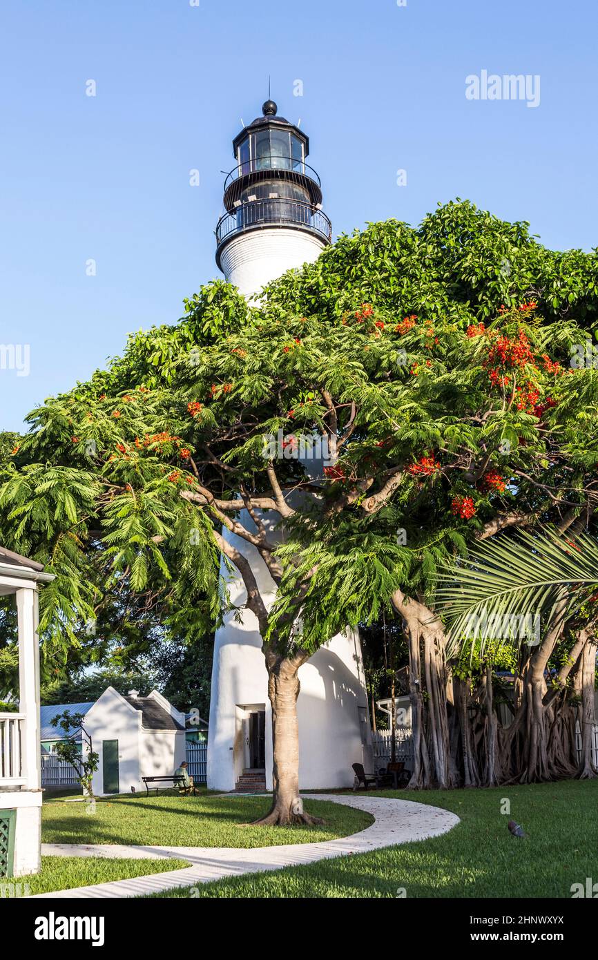 The Key West Lighthouse, Florida Keys, Florida, USA Stock Photo - Alamy