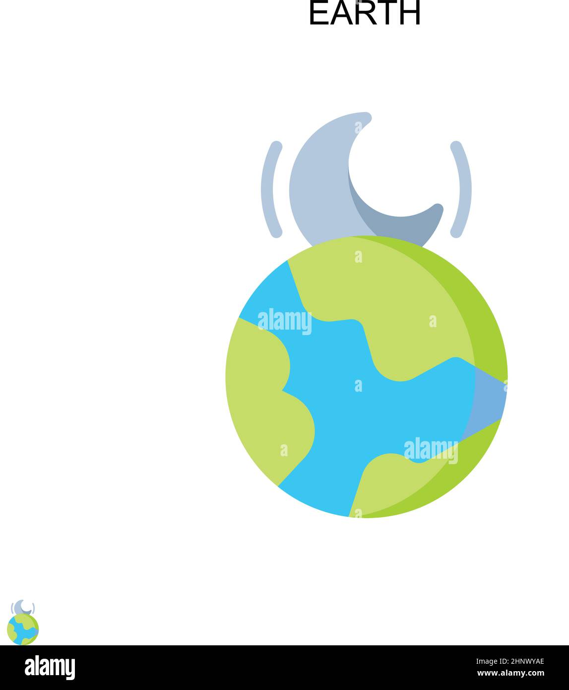Earth Simple vector icon. Illustration symbol design template for web ...