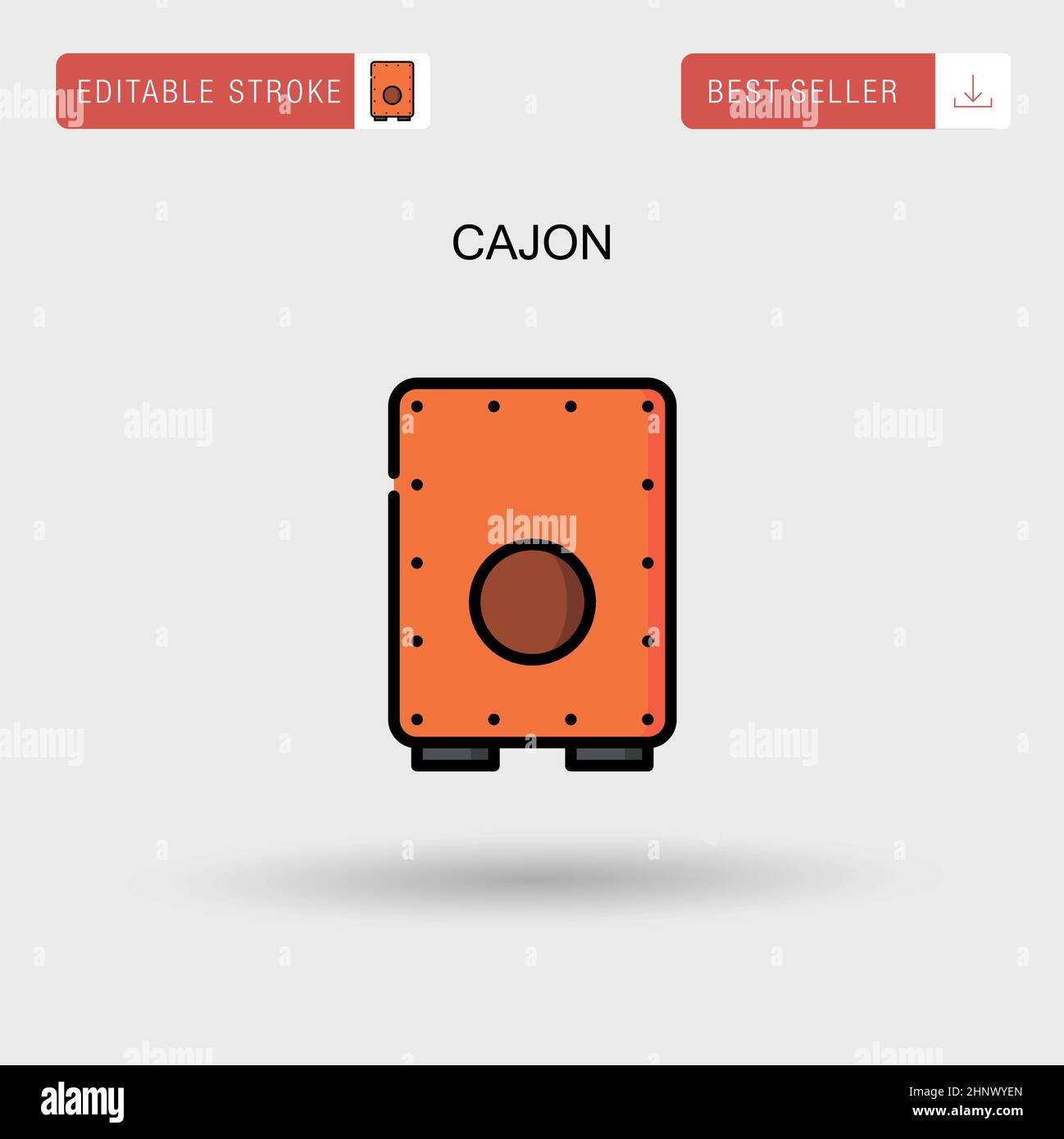 Cajon Simple vector icon Stock Vector Image & Art - Alamy