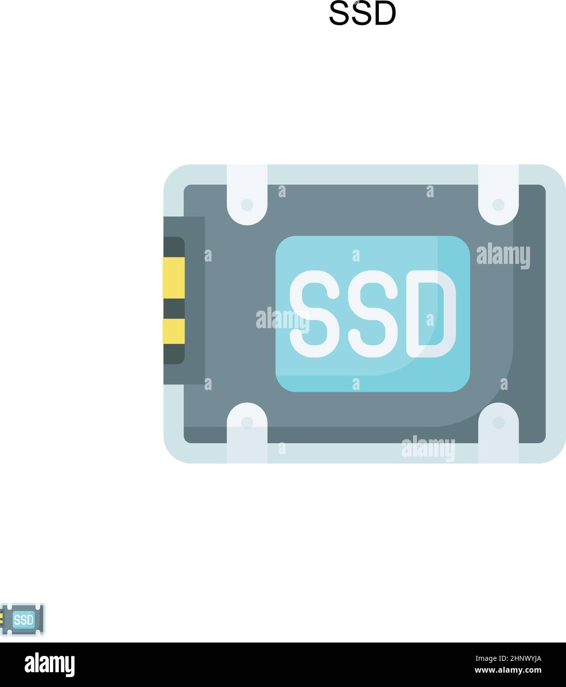 Ssd Simple vector icon. Illustration symbol design template for web mobile UI element Stock ...
