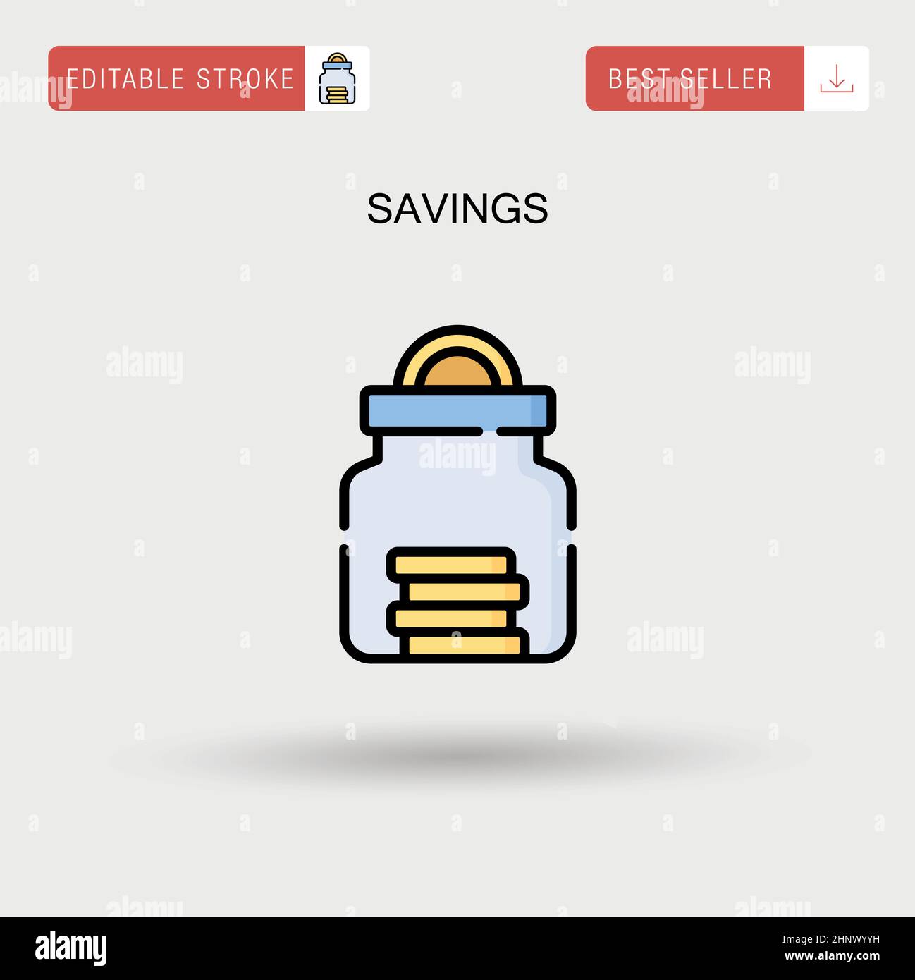 Savings Simple vector icon Stock Vector Image & Art - Alamy
