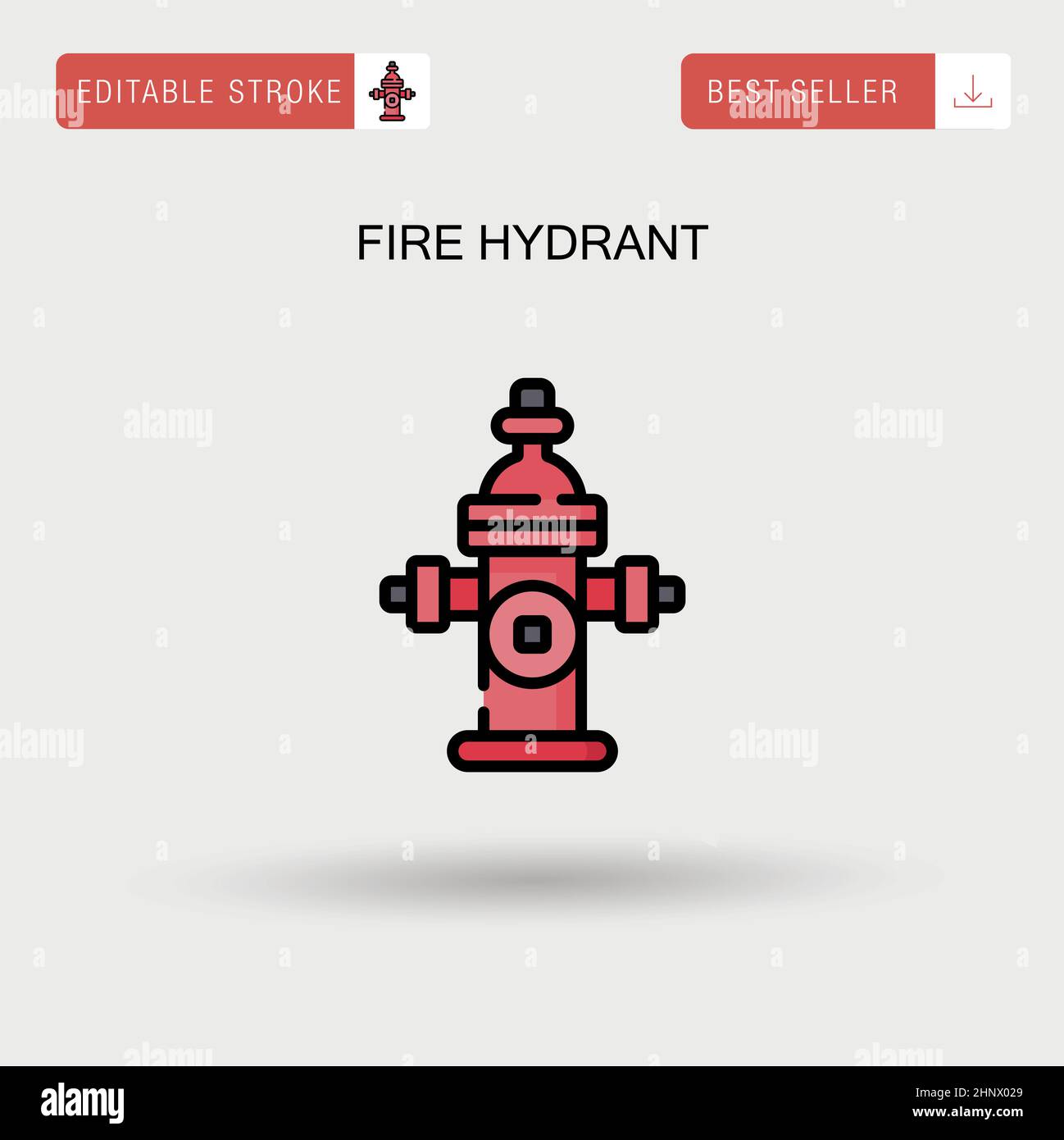 Fire hydrant Simple vector icon Stock Vector Image & Art - Alamy