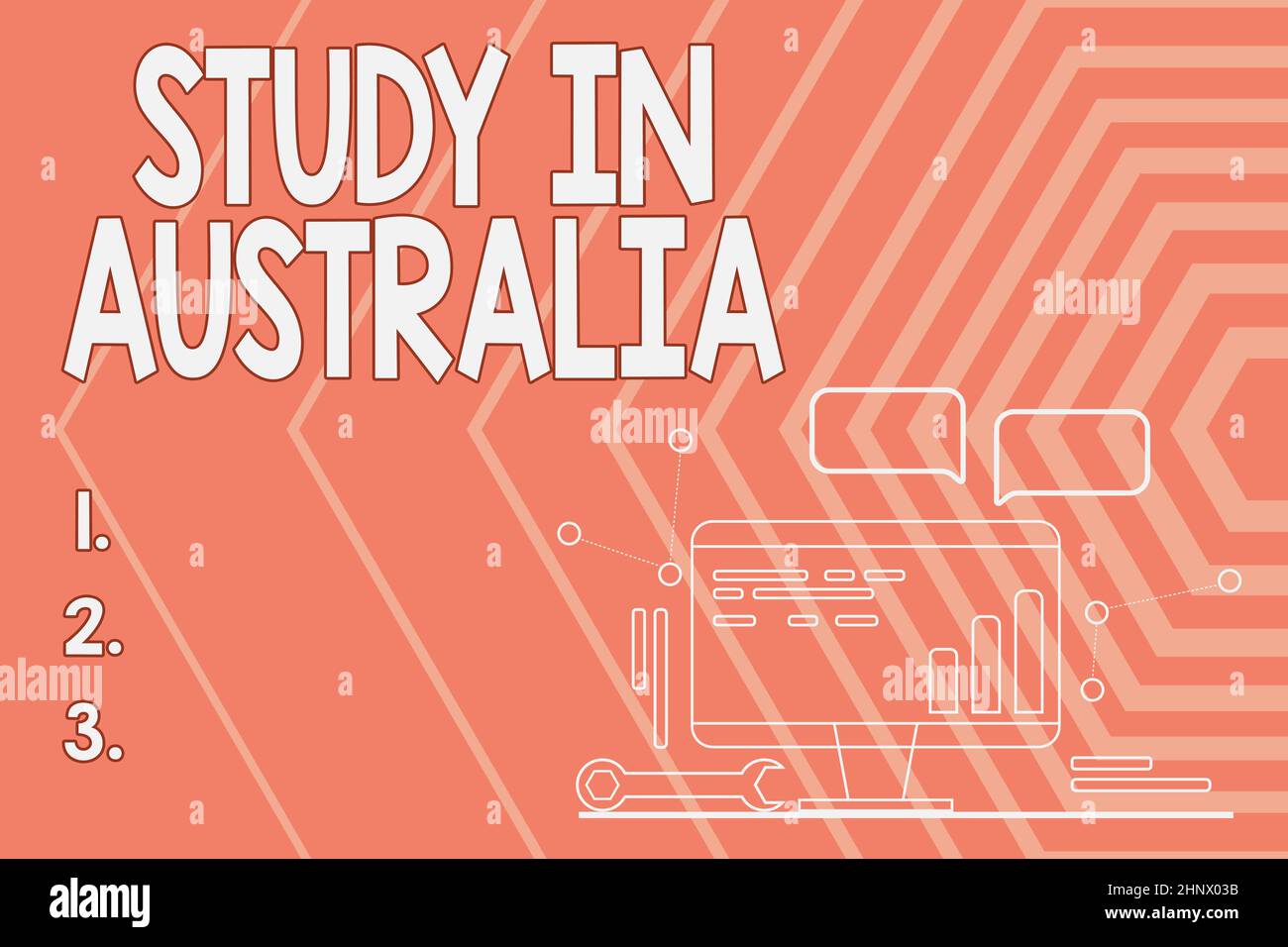 Hand writing sign Study In Australia, Conceptual photo going into ...