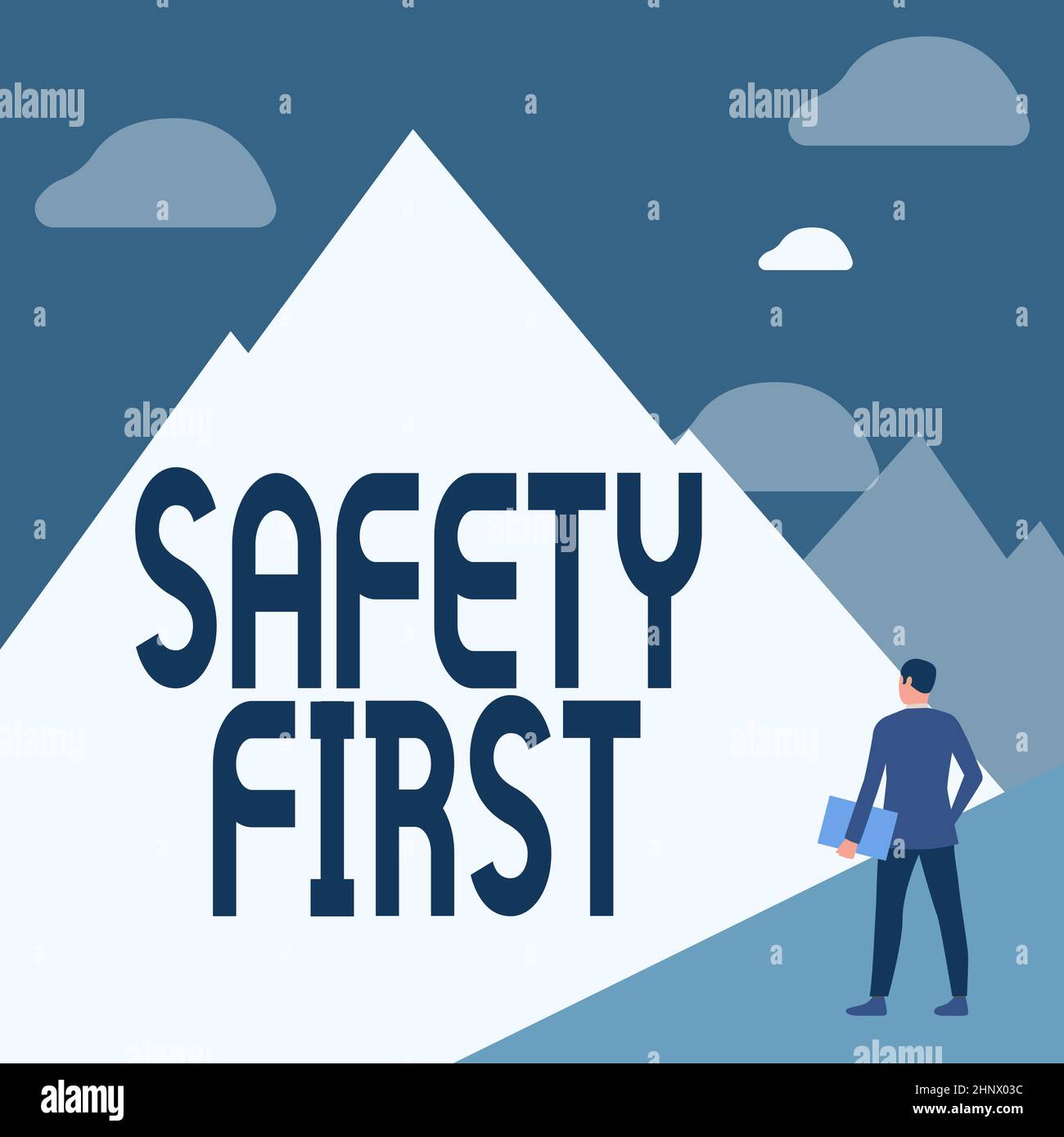 Inspiration showing sign Safety First, Business showcase used to say ...