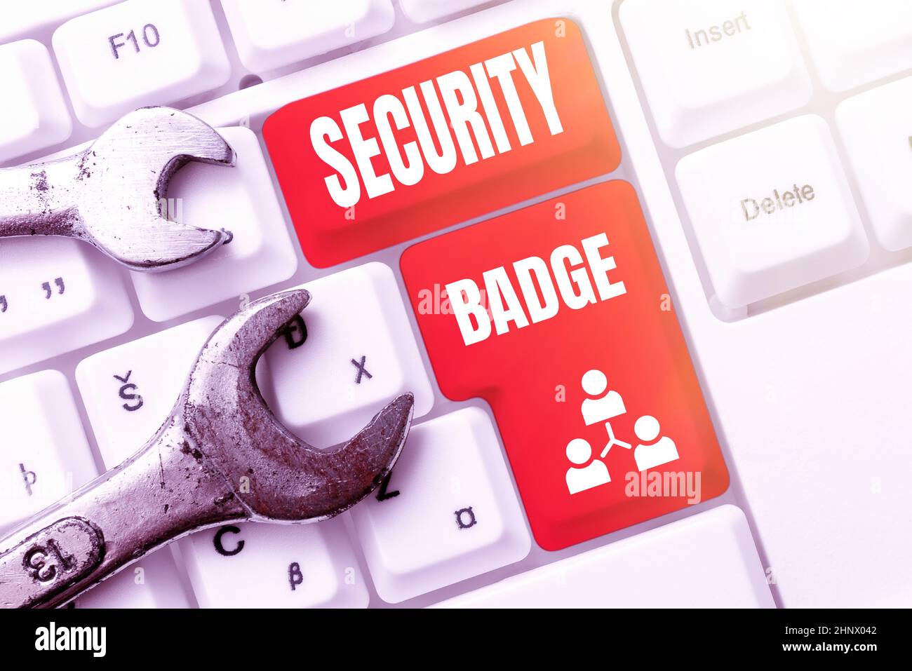 Hand writing sign Security Badge, Word for Credential used to gain ...