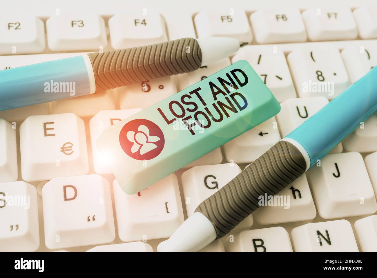 Text showing inspiration Lost And Found, Business approach a place ...