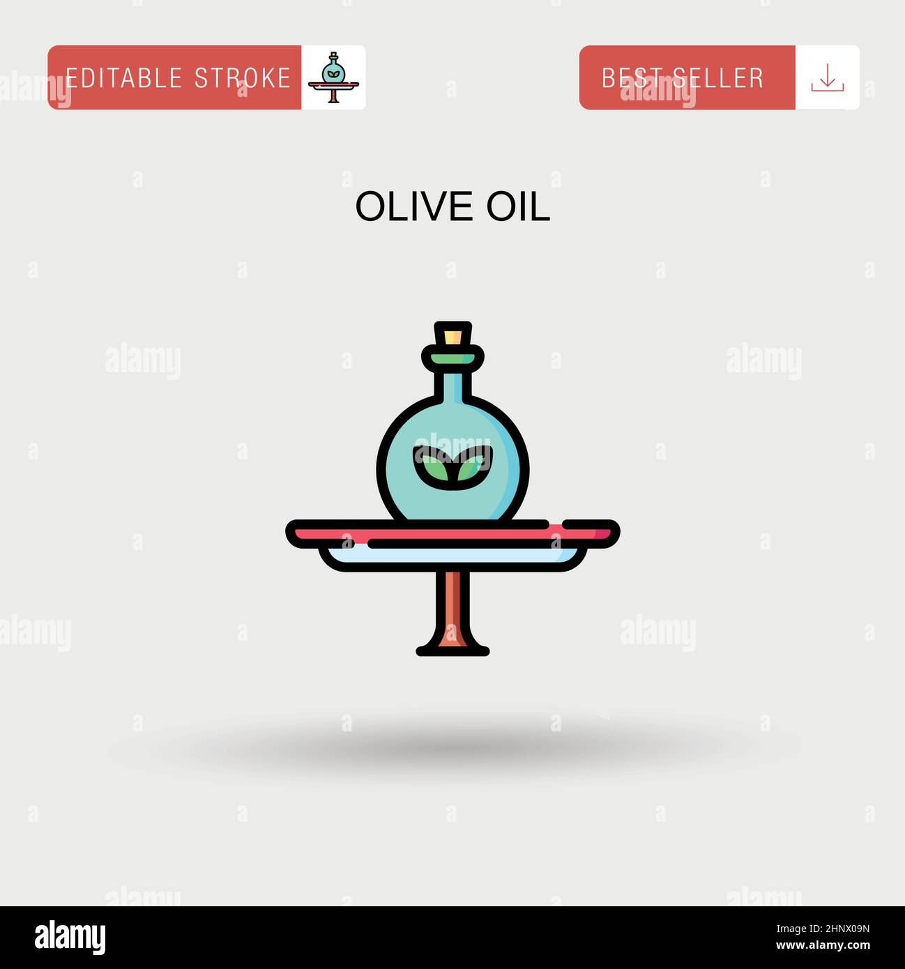 Virgin olive oil pouring Stock Vector Images - Alamy