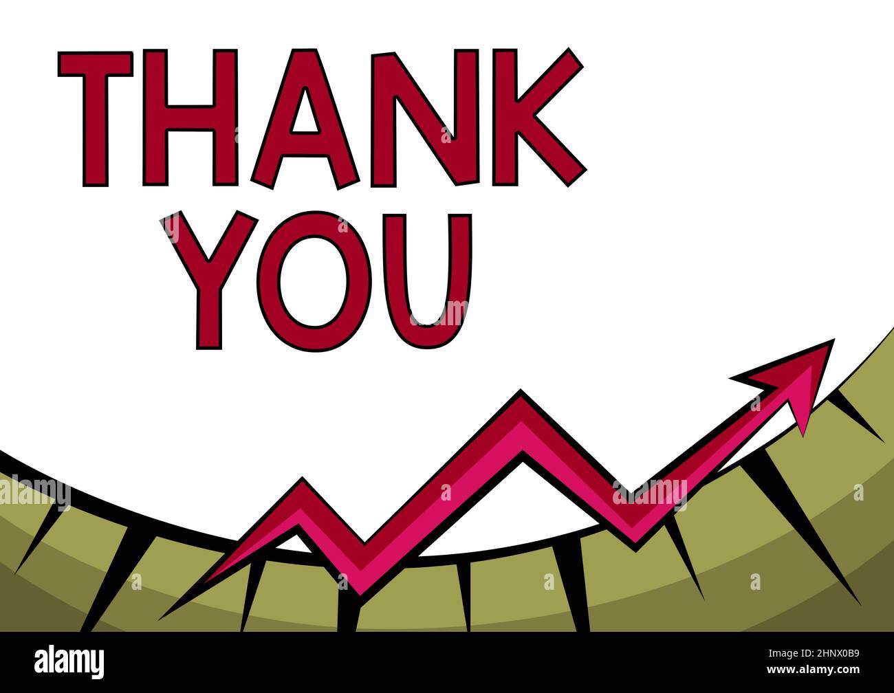 Hand writing sign Thank You, Business approach polite expression used ...