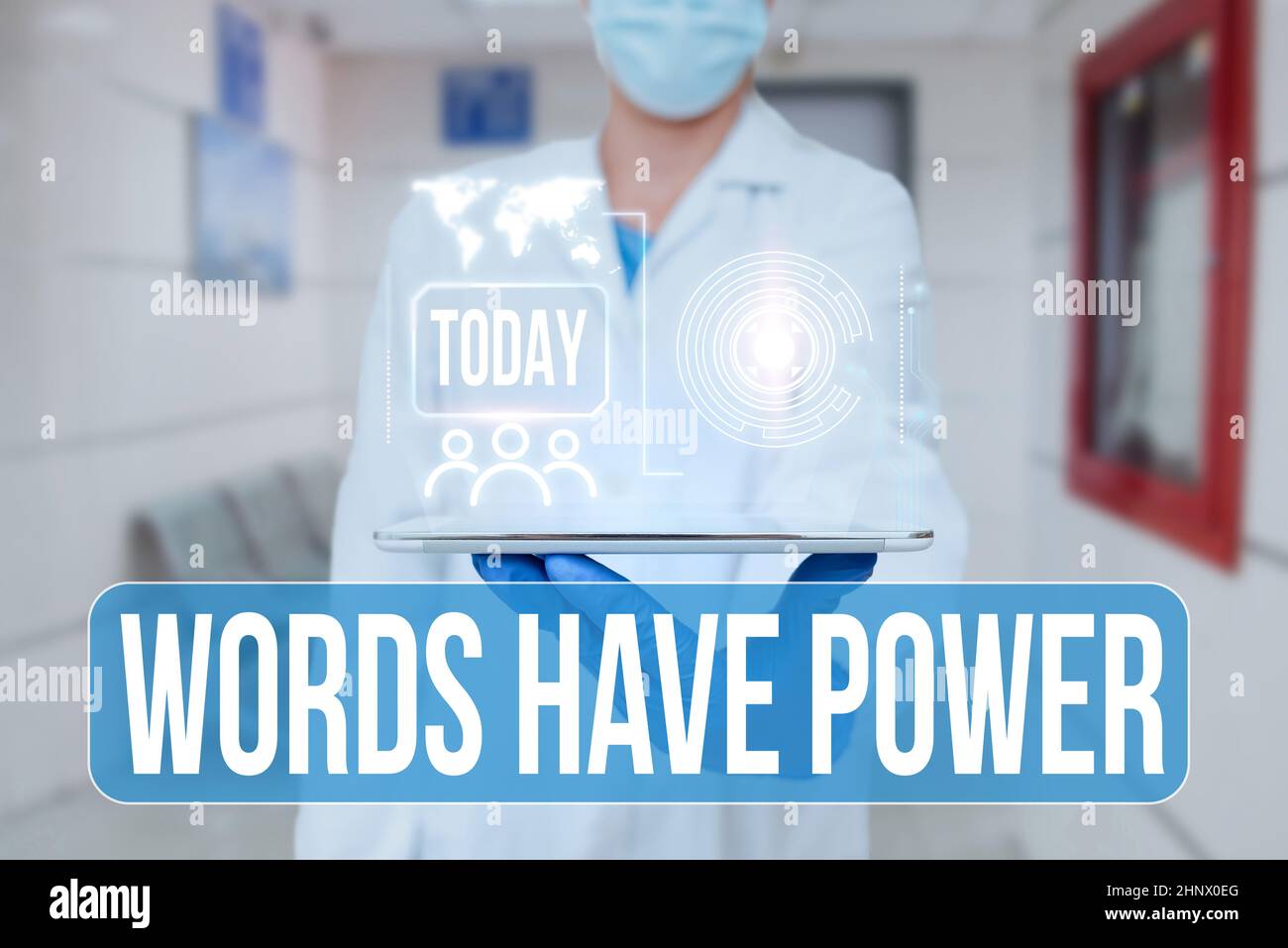 Writing displaying text Words Have Power, Business overview as they has ...