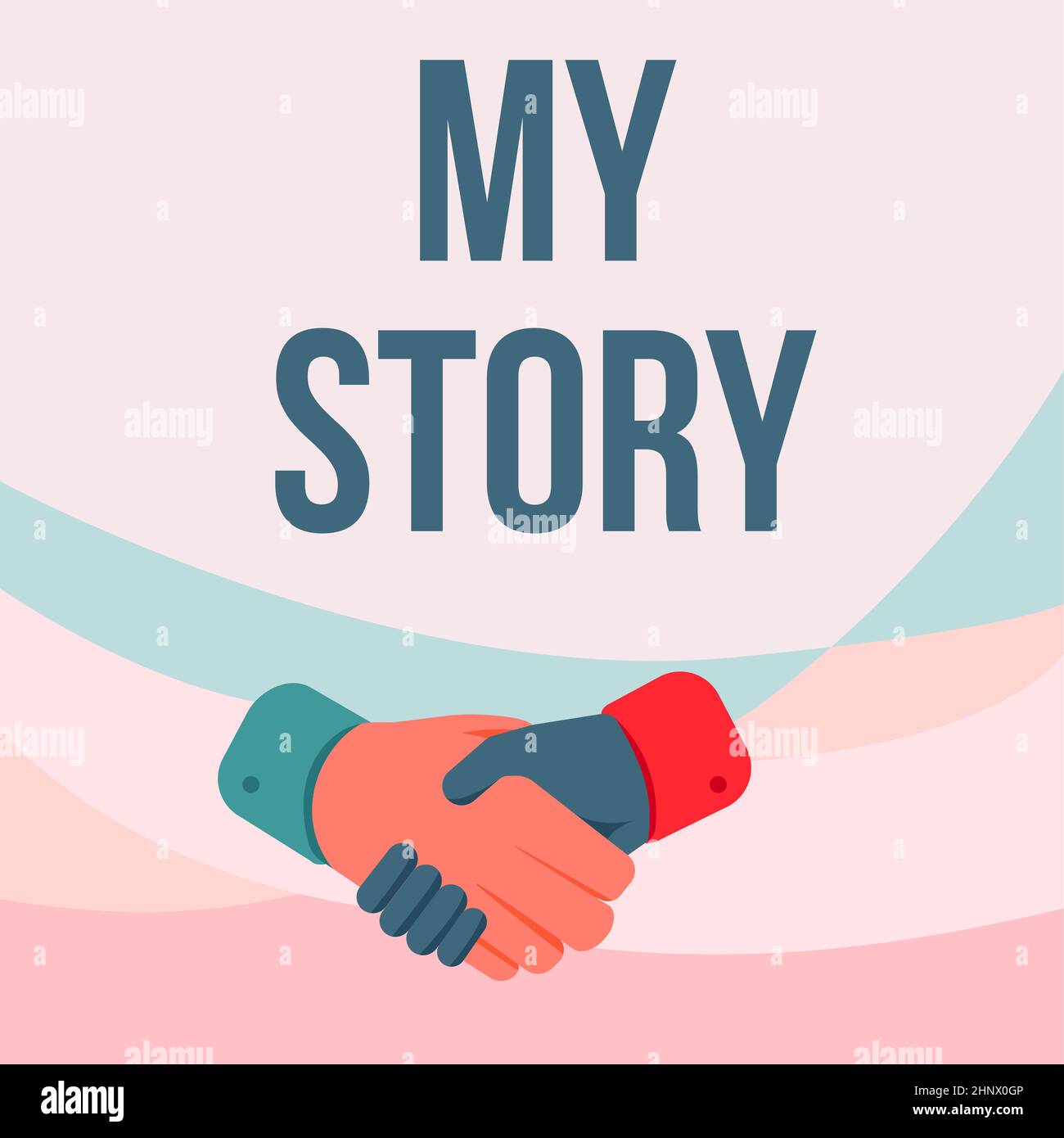 Hand writing sign My Story, Concept meaning your past life events ...