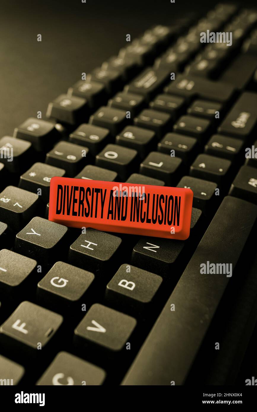 Writing Displaying Text Diversity And Inclusion Word Written On Range