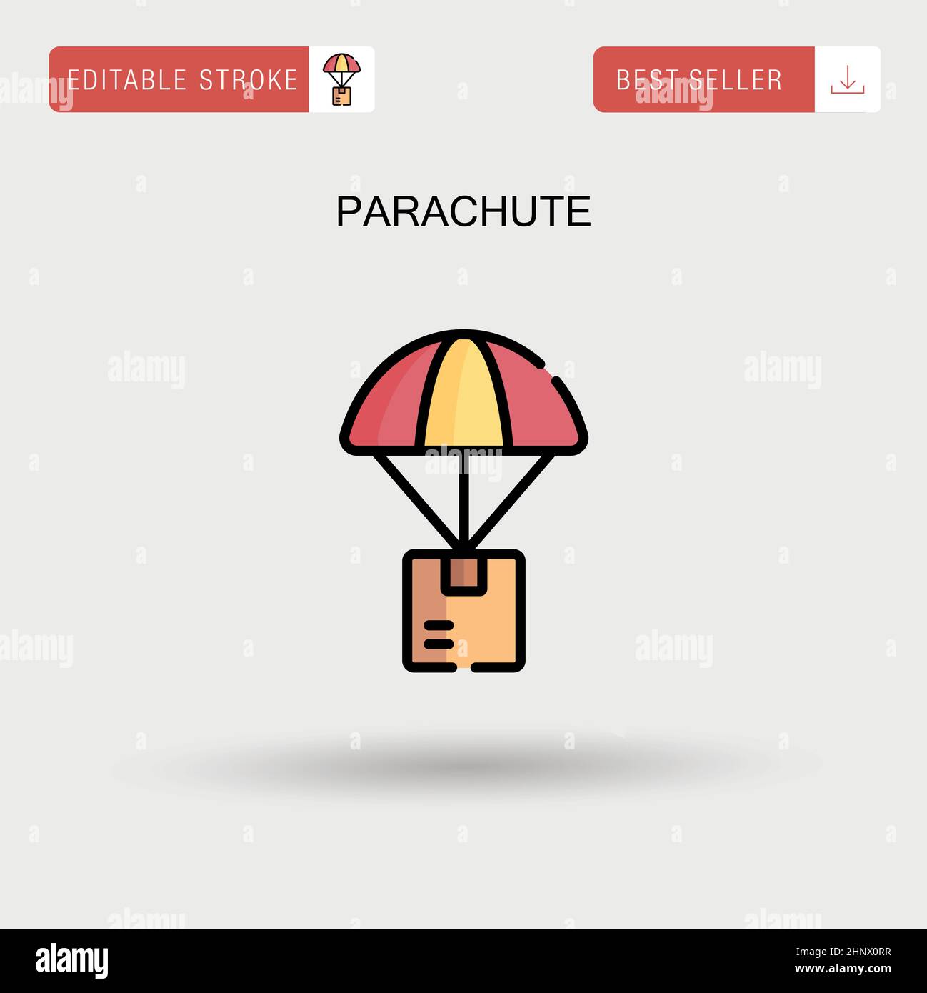 Parachute icon hi-res stock photography and images - Alamy