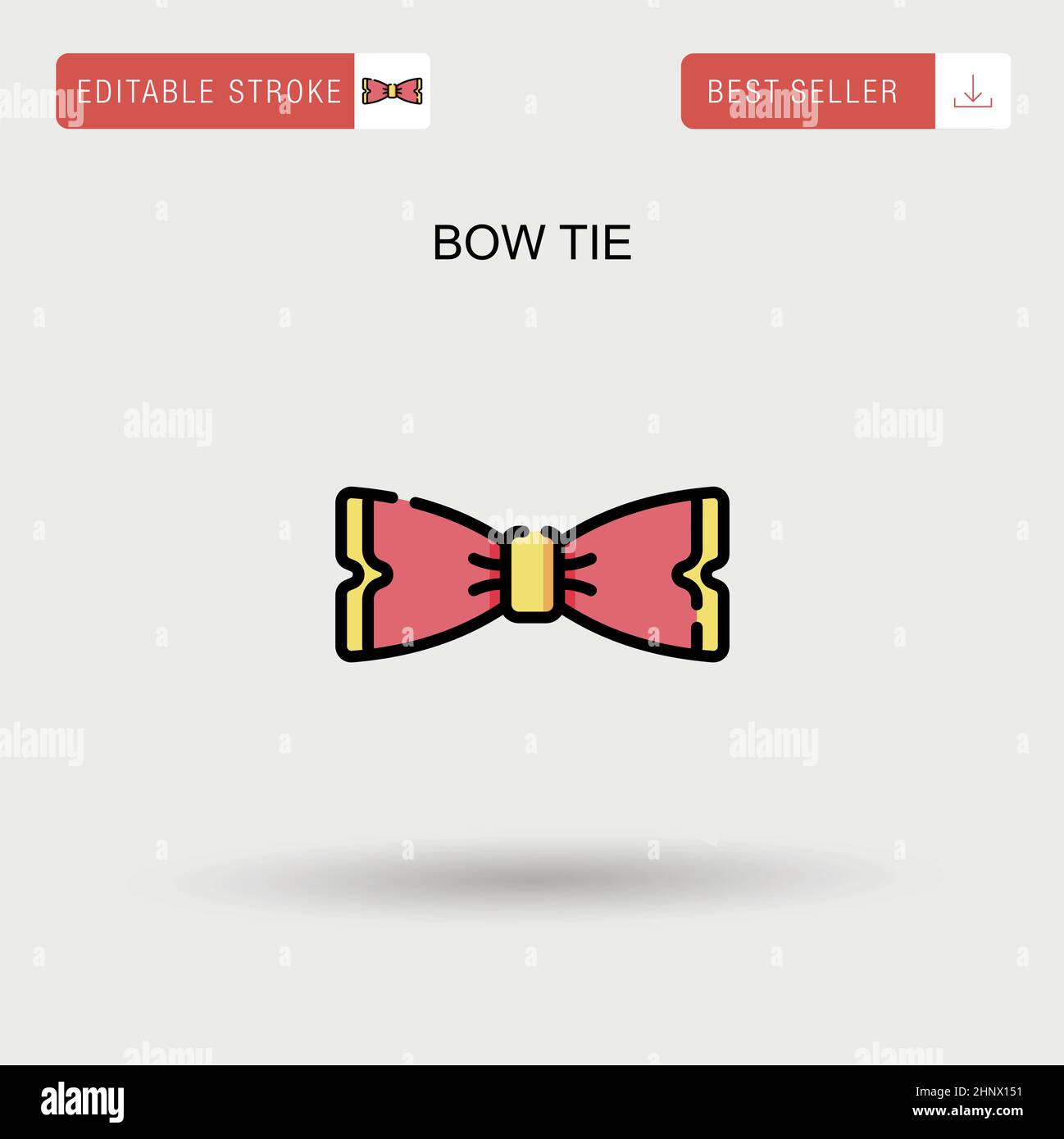 Clothing bow tie icon Stock Vector Images - Alamy