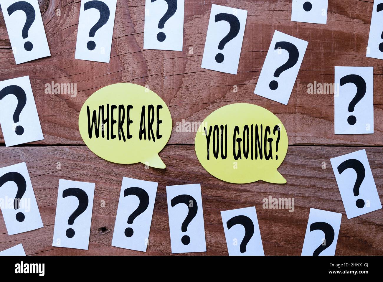 Text sign showing Where Are You Goingquestion, Business overview used ...