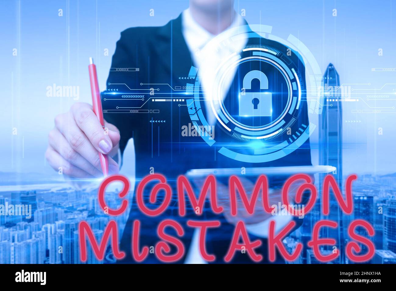 Hand writing sign Common Mistakes, Business showcase actions that are ...