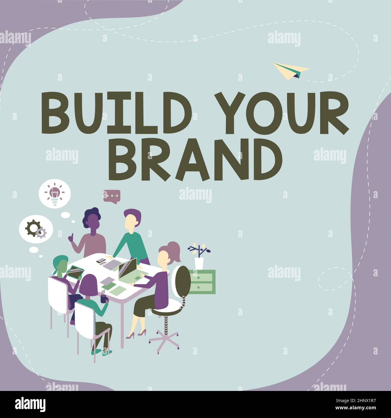 Conceptual display Build Your Brand, Business concept enhancing brand ...