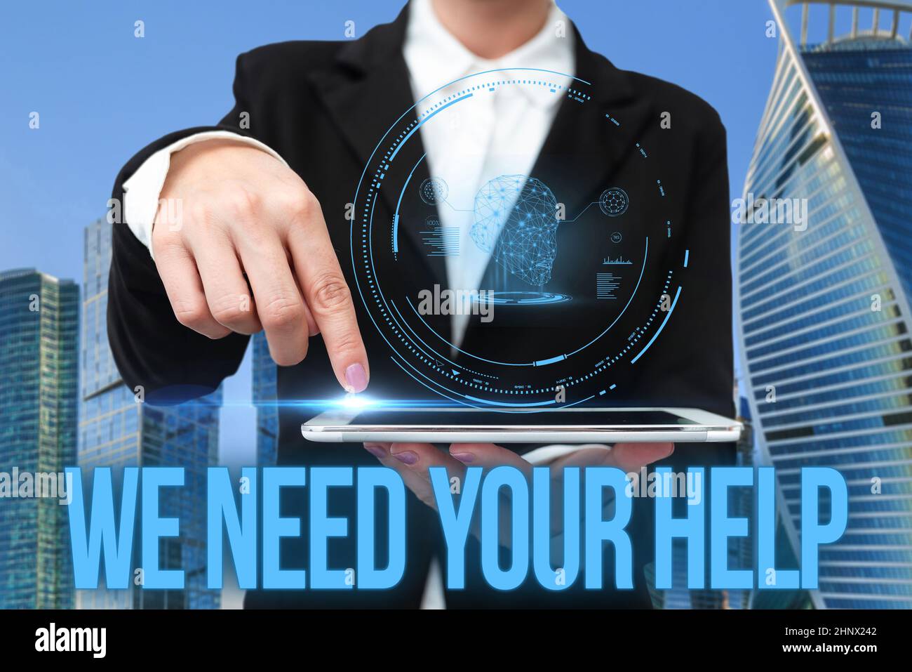 Text showing inspiration We Need Your Help, Conceptual photo asking ...