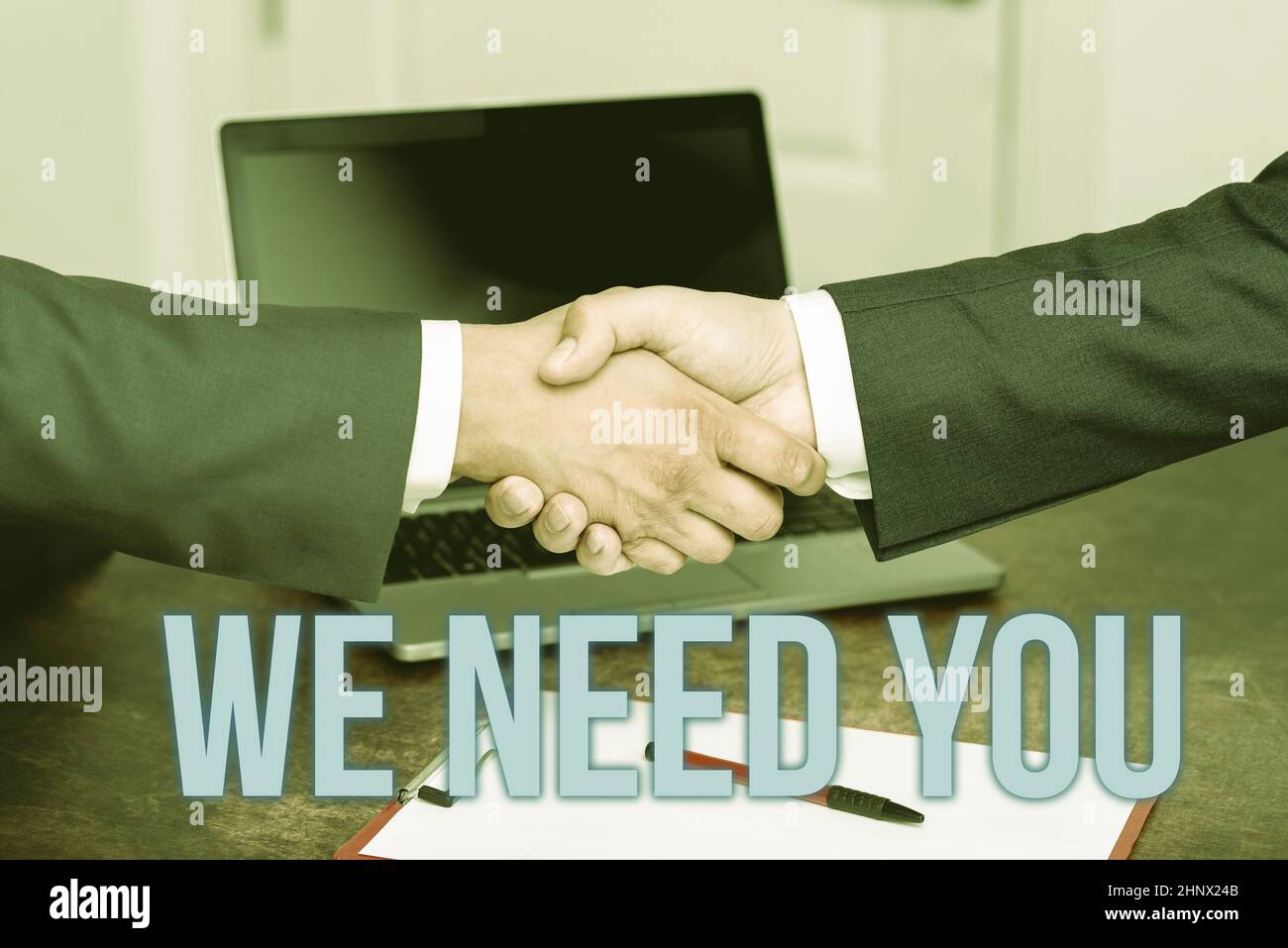 Conceptual caption We Need You, Word Written on asking someone to work ...