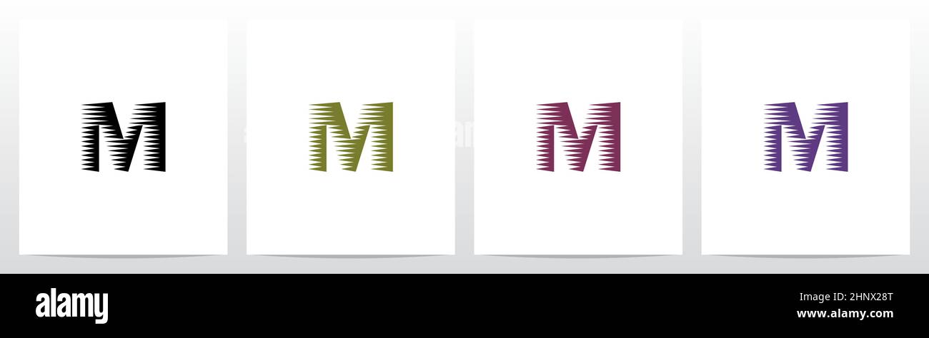 M letter song logo hi-res stock photography and images - Alamy