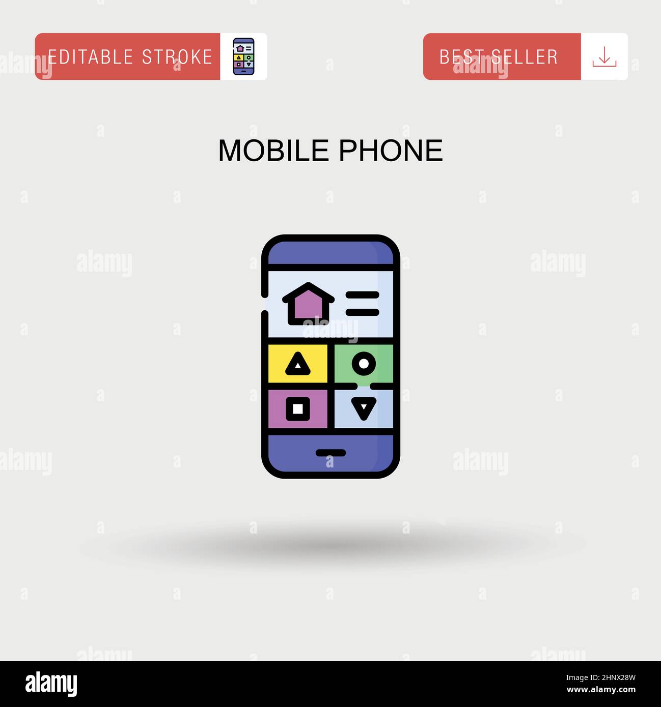 Cellphone mobile technology icon Stock Vector Images - Alamy