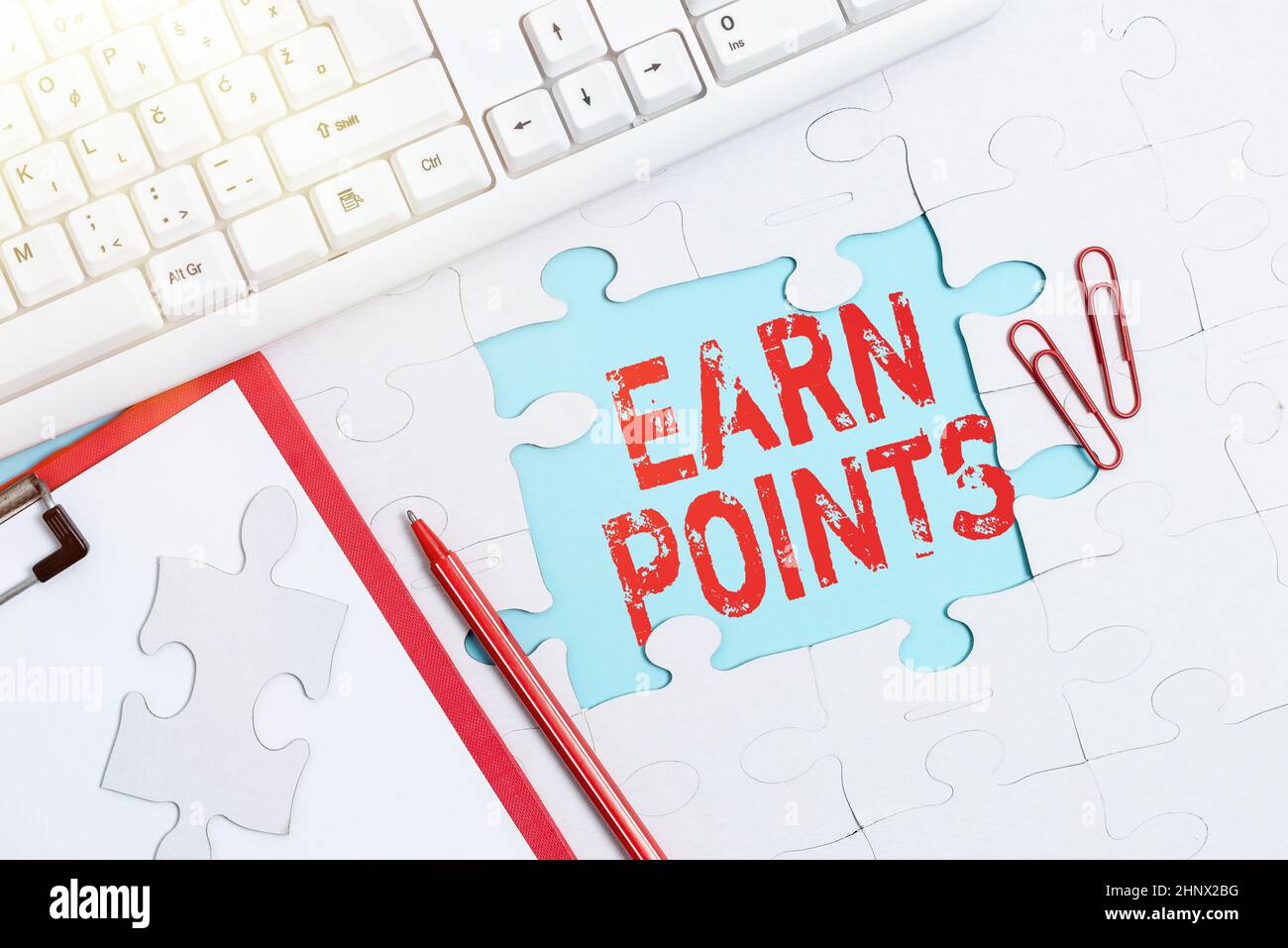 Conceptual display Earn Points, Word Written on getting praise or ...