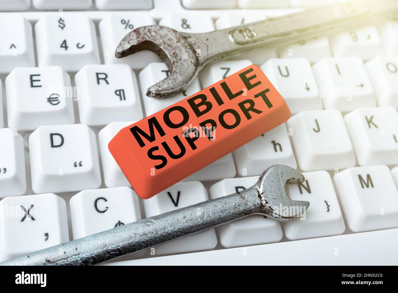 Inspiration showing sign Mobile Support, Business idea Provides ...