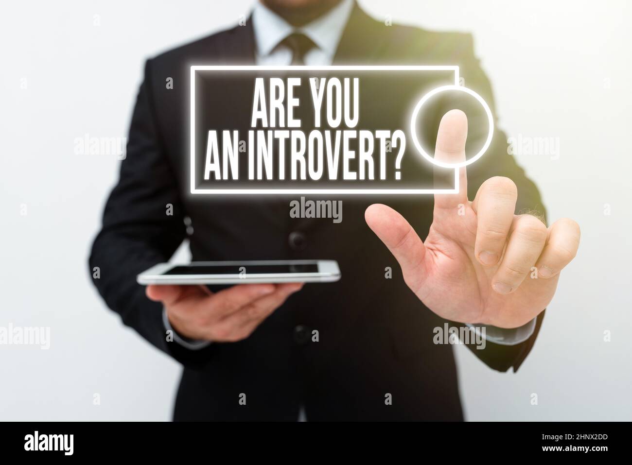 Text caption presenting Are You An Introvertquestion, Concept meaning ...