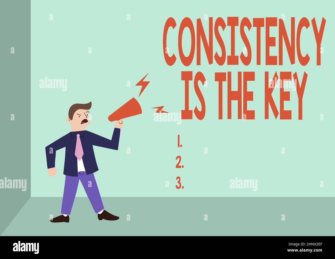 Sign displaying Consistency Is The Key, Conceptual photo by Breaking ...