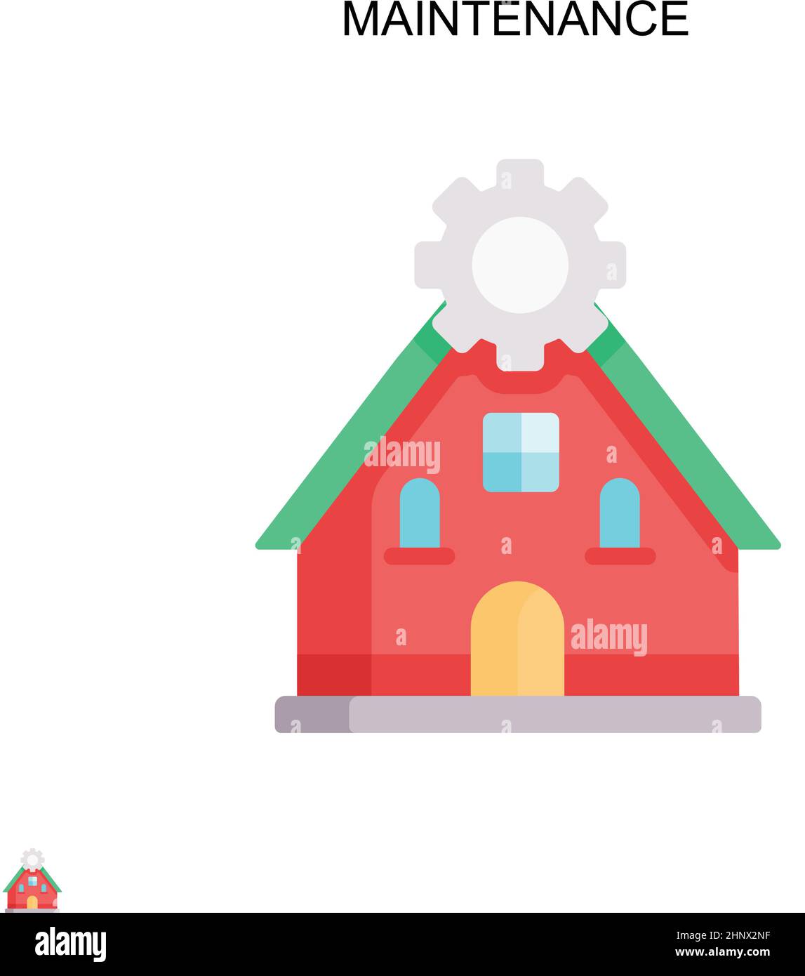 Maintenance Simple vector icon. Illustration symbol design template for ...