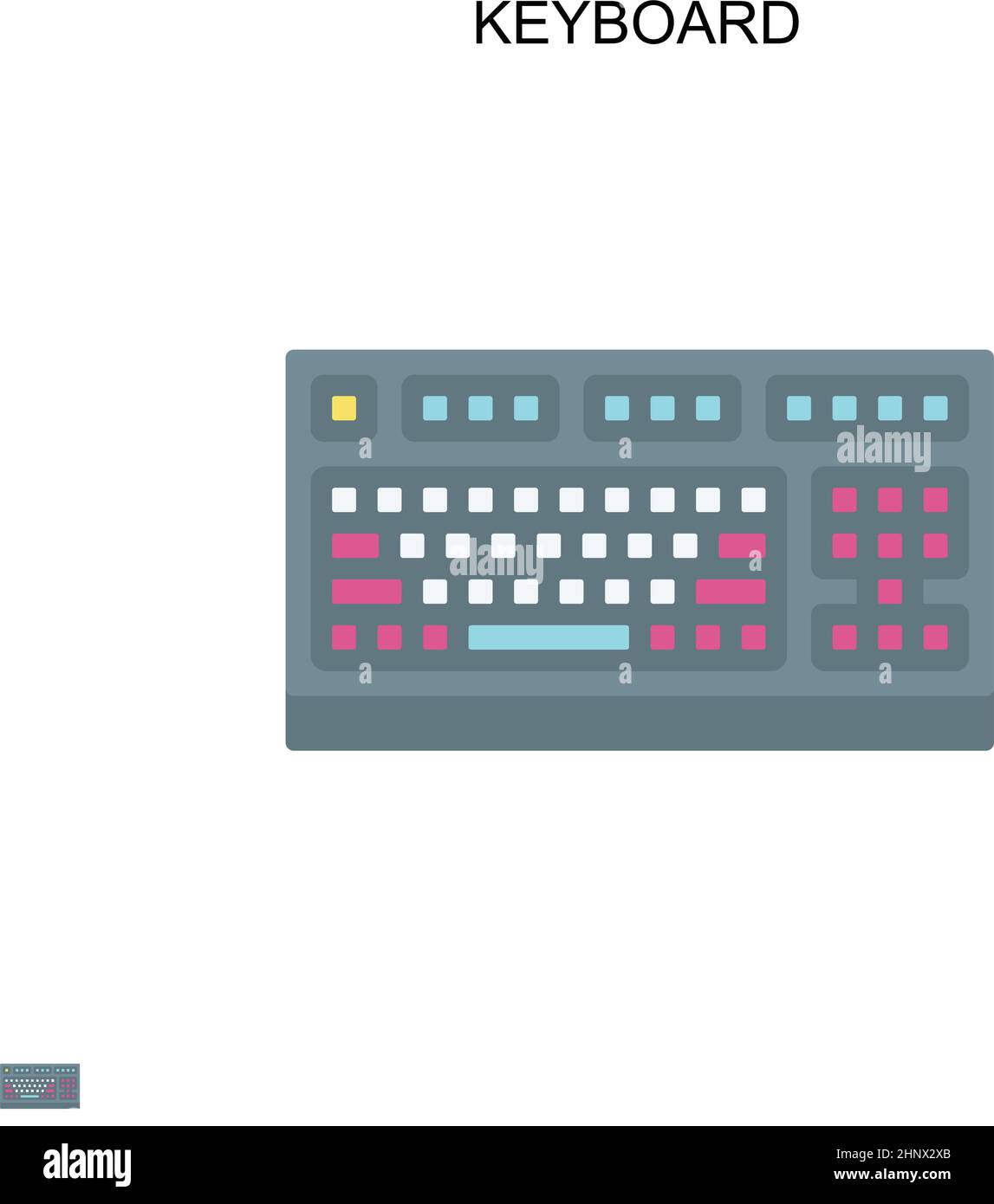 Keyboard Simple vector icon. Illustration symbol design template for web mobile UI element Stock ...