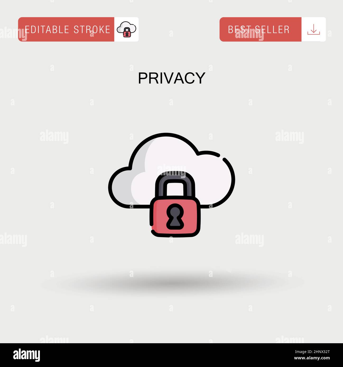 Privacy Simple vector icon Stock Vector Image & Art - Alamy