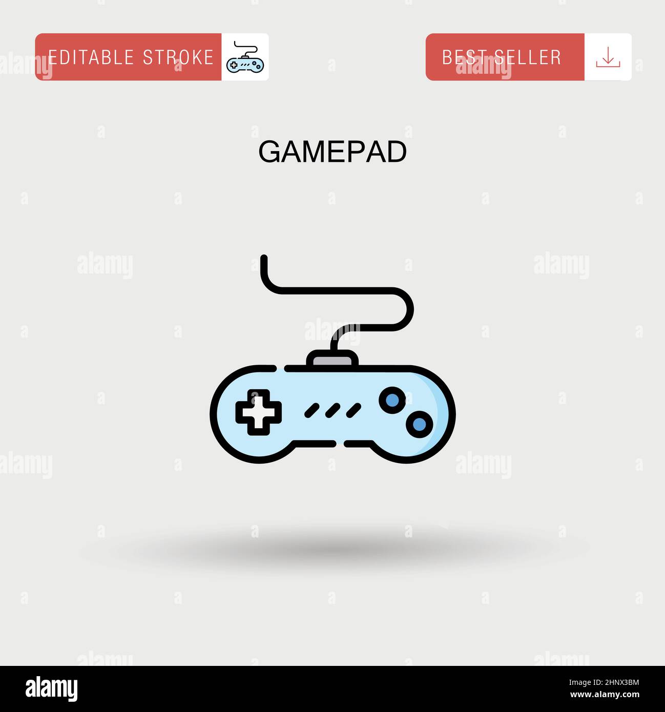 Gamepad Simple vector icon Stock Vector Image & Art - Alamy