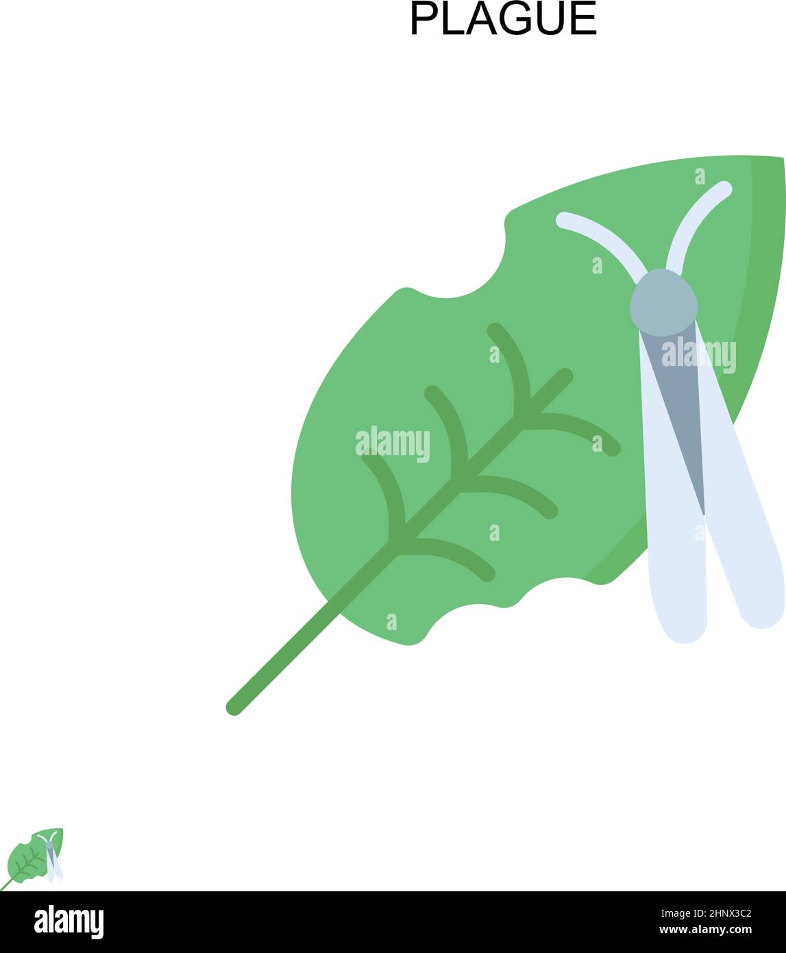 Plague Simple vector icon. Illustration symbol design template for web ...