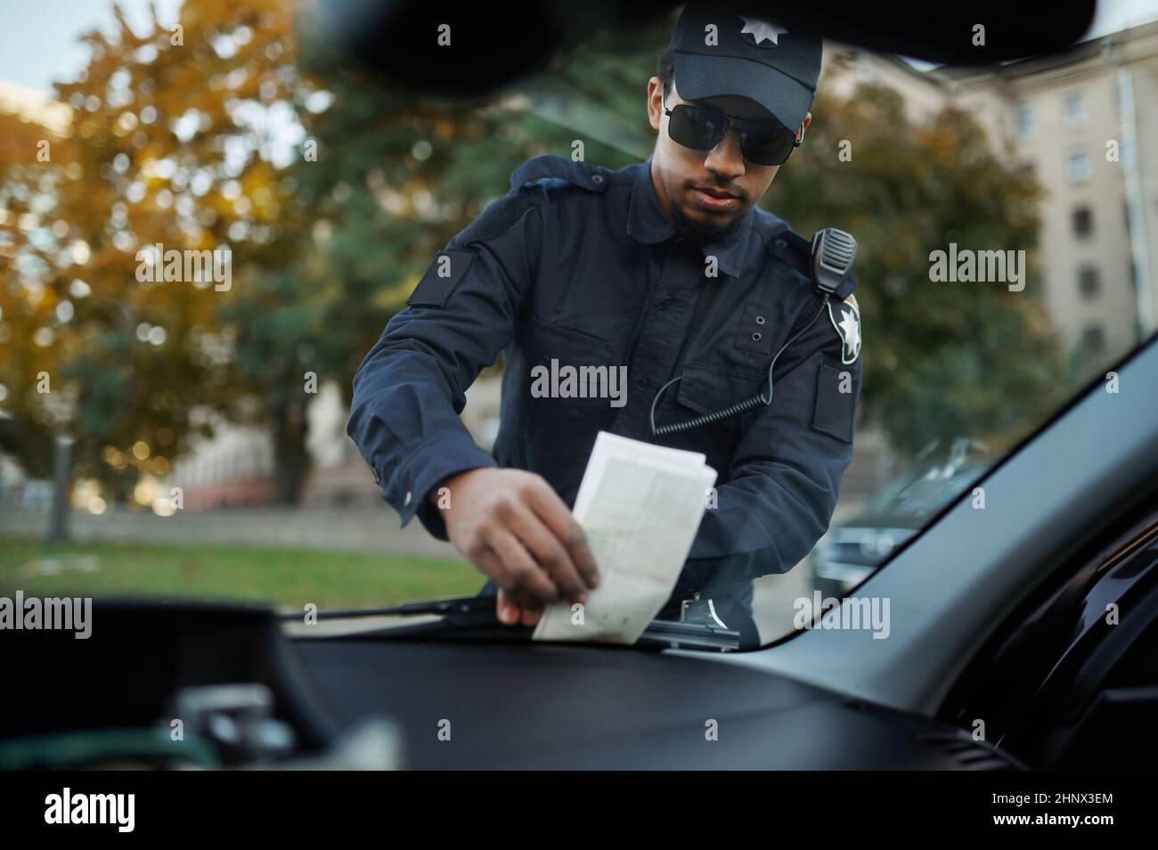 Cop car window hi-res stock photography and images - Alamy