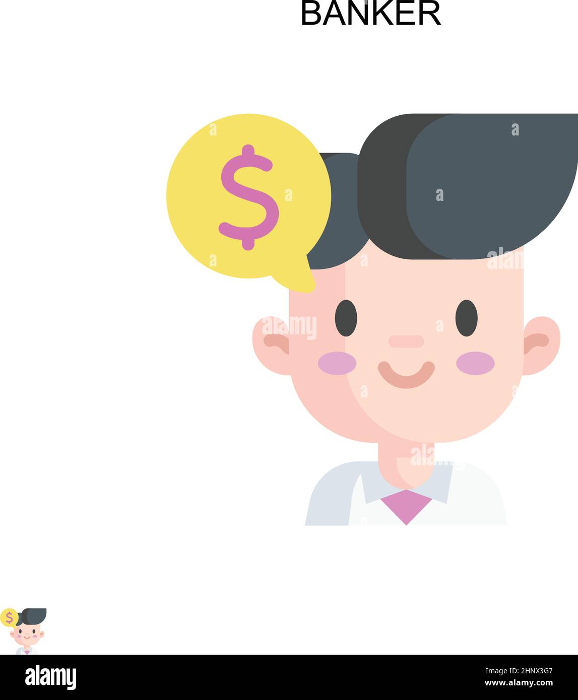 Banker icon hi-res stock photography and images - Alamy