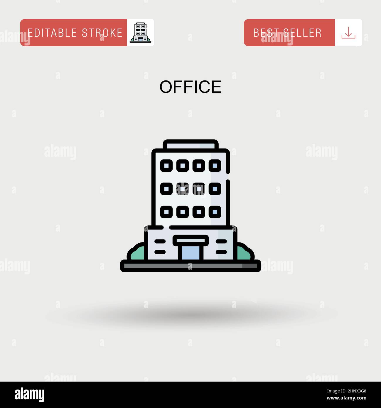 Office Simple vector icon Stock Vector Image & Art - Alamy