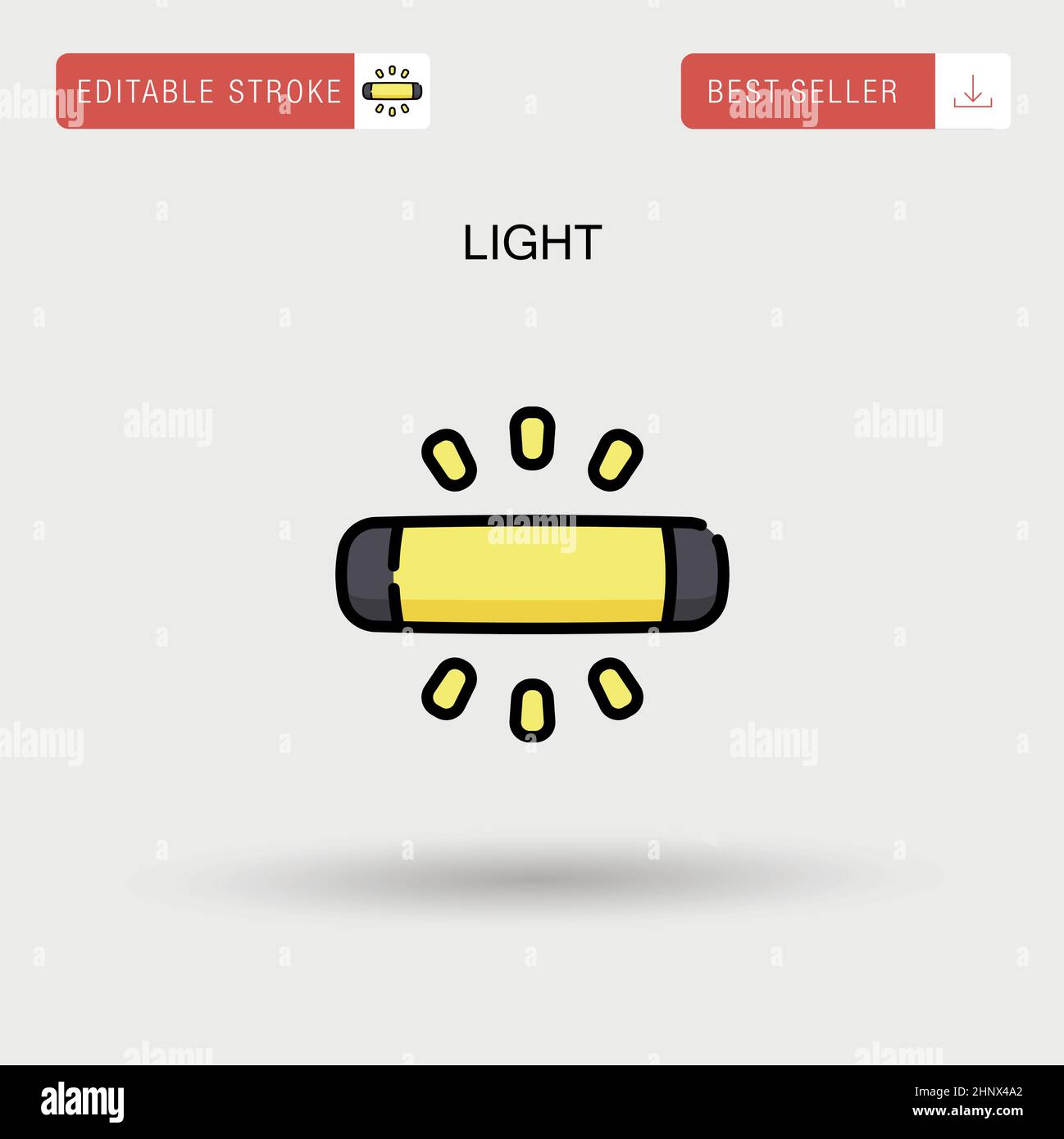 Light Simple vector icon Stock Vector Image & Art - Alamy