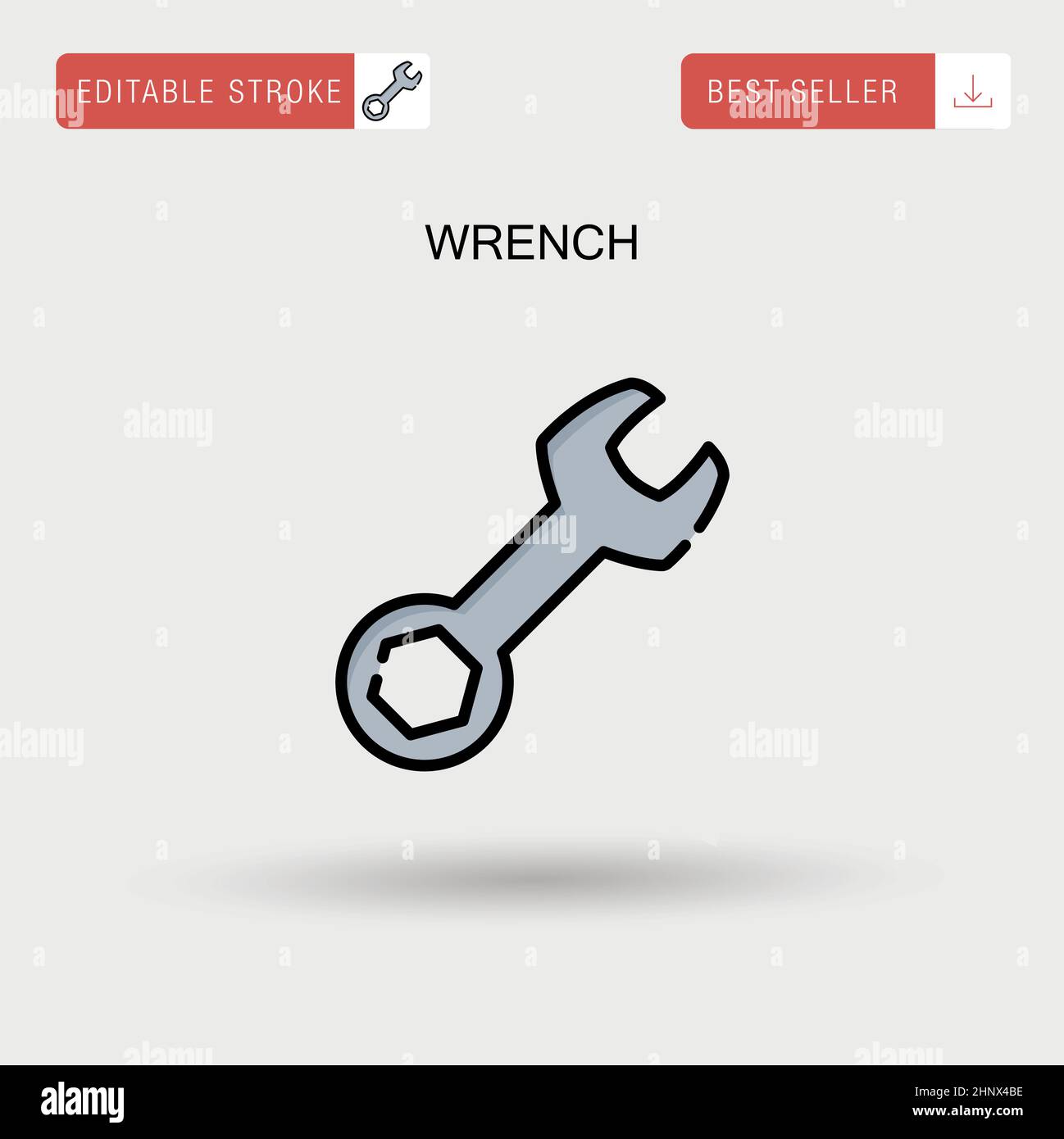 Settings wrench icon hi-res stock photography and images - Alamy